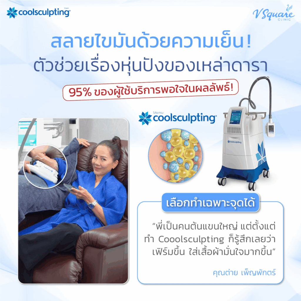 Coolsculpting ต้นแขน เทคโนโลยีสลายไขมันใต้ชั้นผิวด้วยความเย็น ลดปัญหา ...