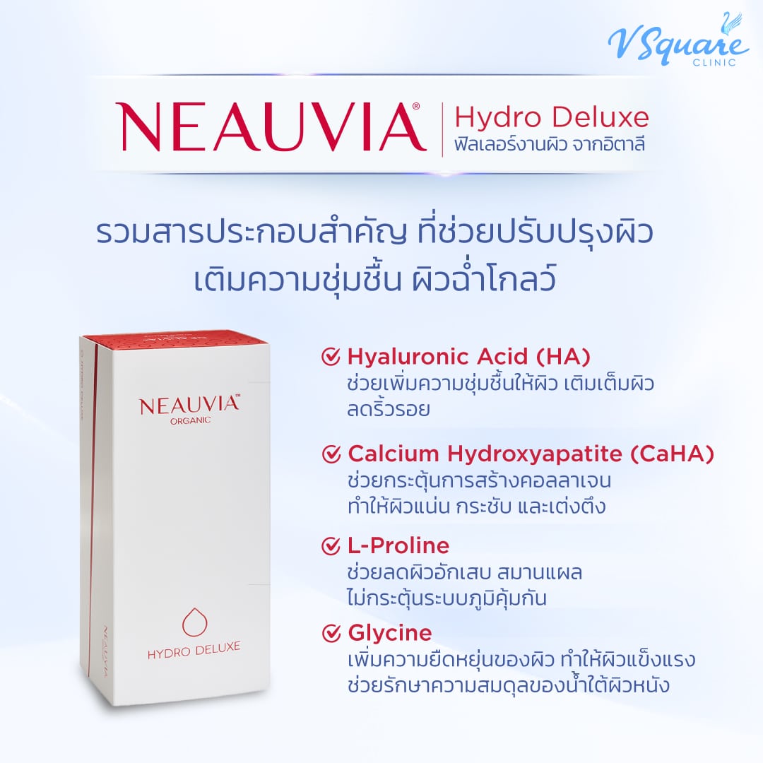 Neauvia Hydro Deluxe ฟิลเลอร์งานผิว ล็อกความฉ่ำ จากอิตาลี