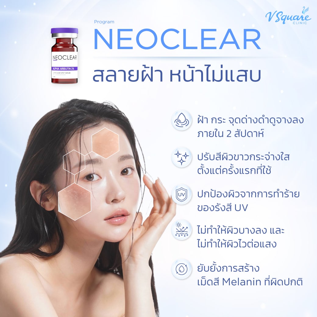 เมโส Neo Clear คืออะไร เจาะลึกกลไกสลายฝ้า เห็นผลในกี่ครั้ง